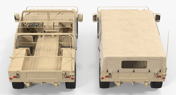 3d model soft troop carrier hmmwv