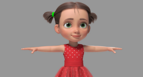 ma cartoon girl kid emma