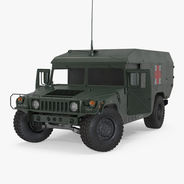 Military Cargo Troop Carrier HMMWV Desert Model 3D Model 3D ...