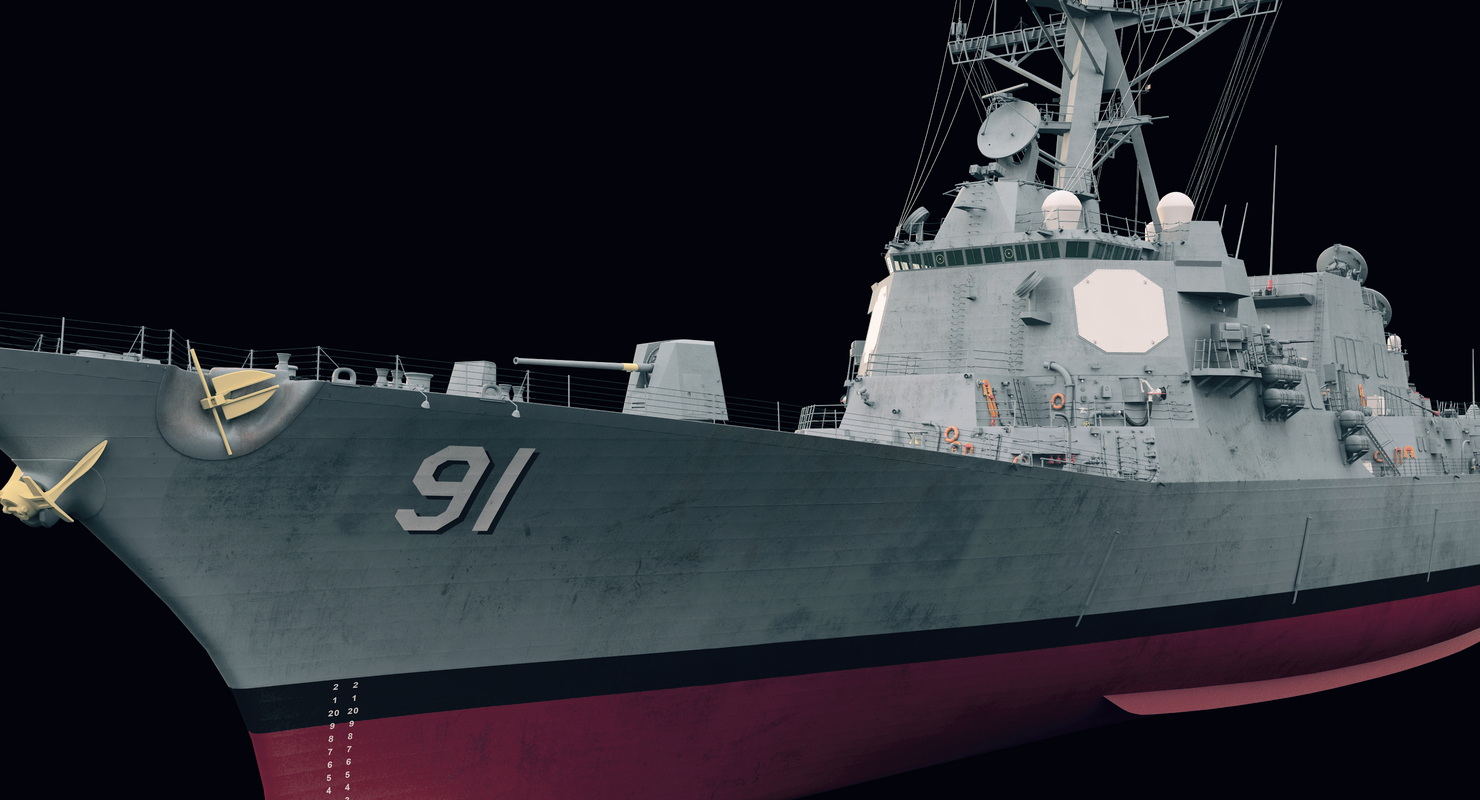 modelo 3d USS Pinckney - TurboSquid 1102481