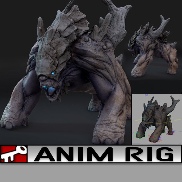 rigged xenomorph facehugger alien 3d max