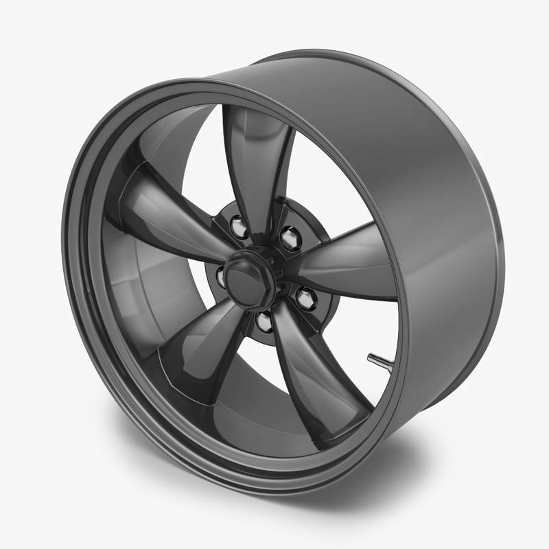 3d wheel rim mustang model