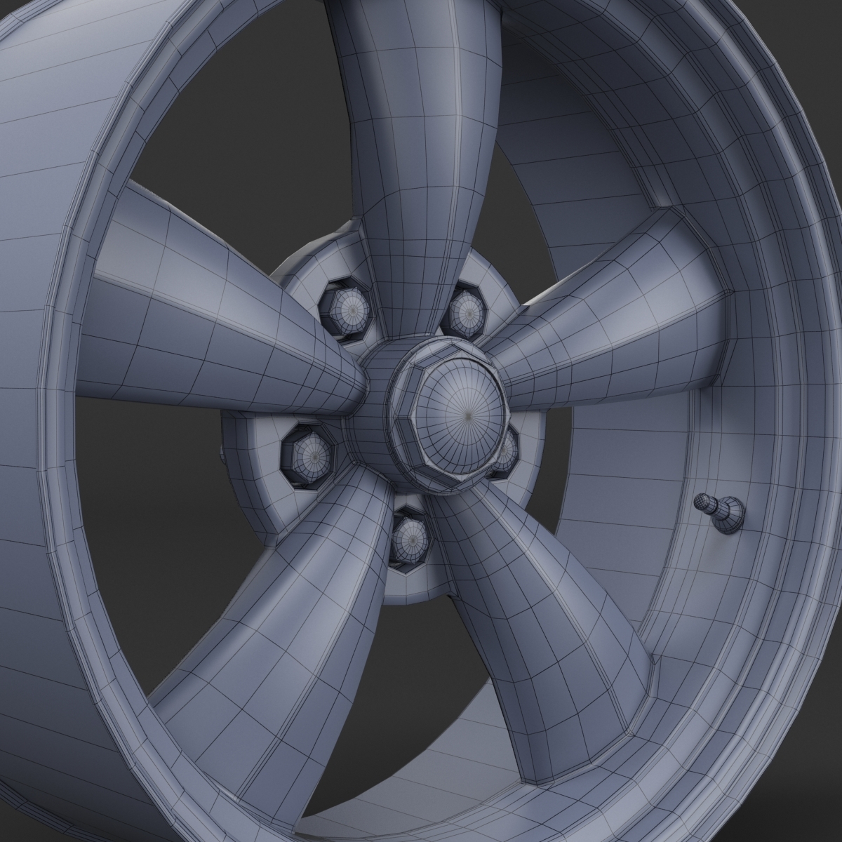 3d wheel rim mustang model