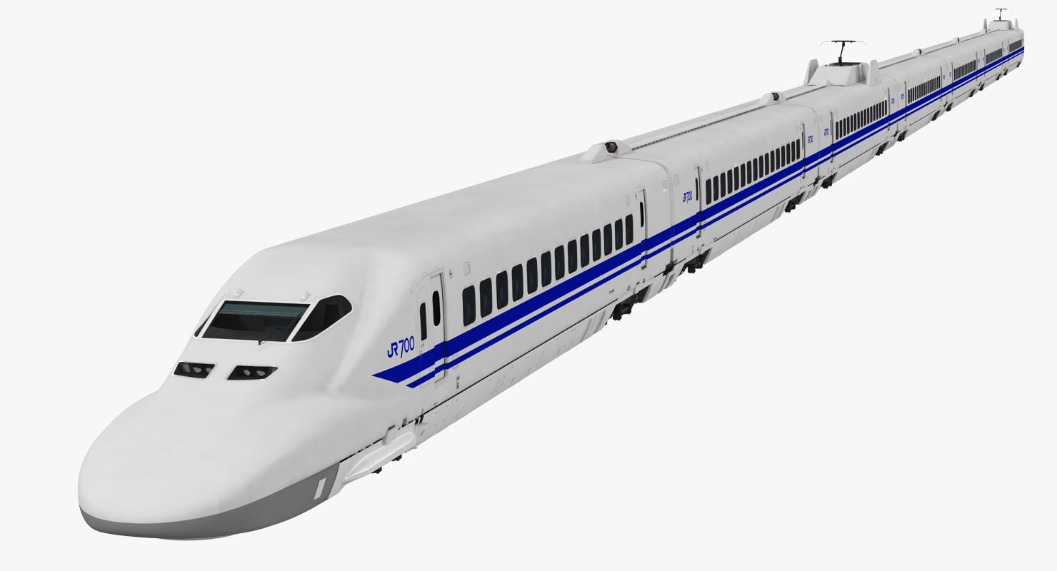 3d bullet train jr700 japan