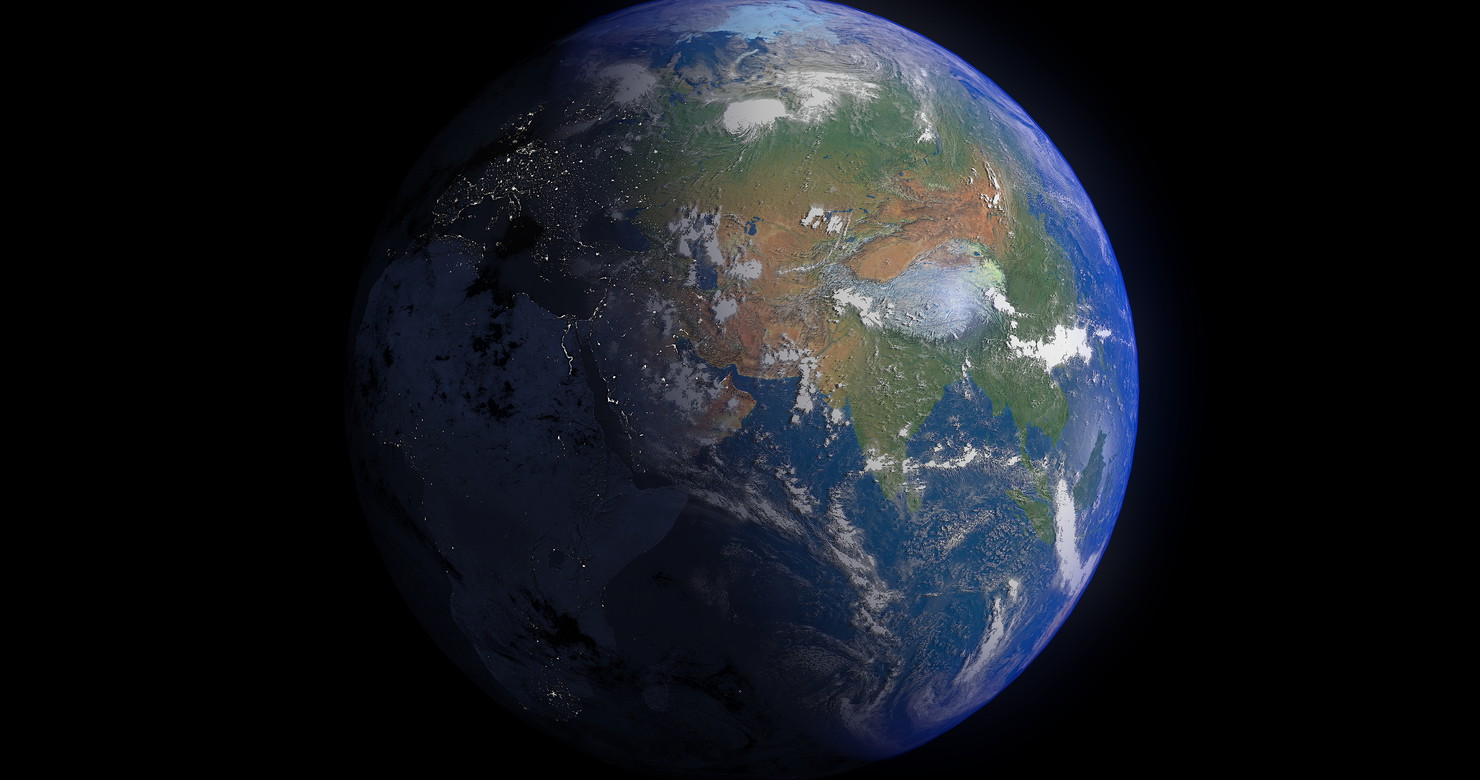 3d model earth 10k blender