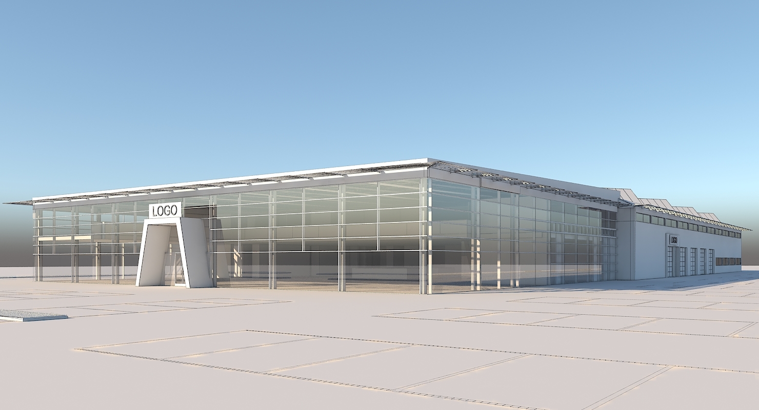 3d model car dealership