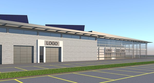 3d model car dealership