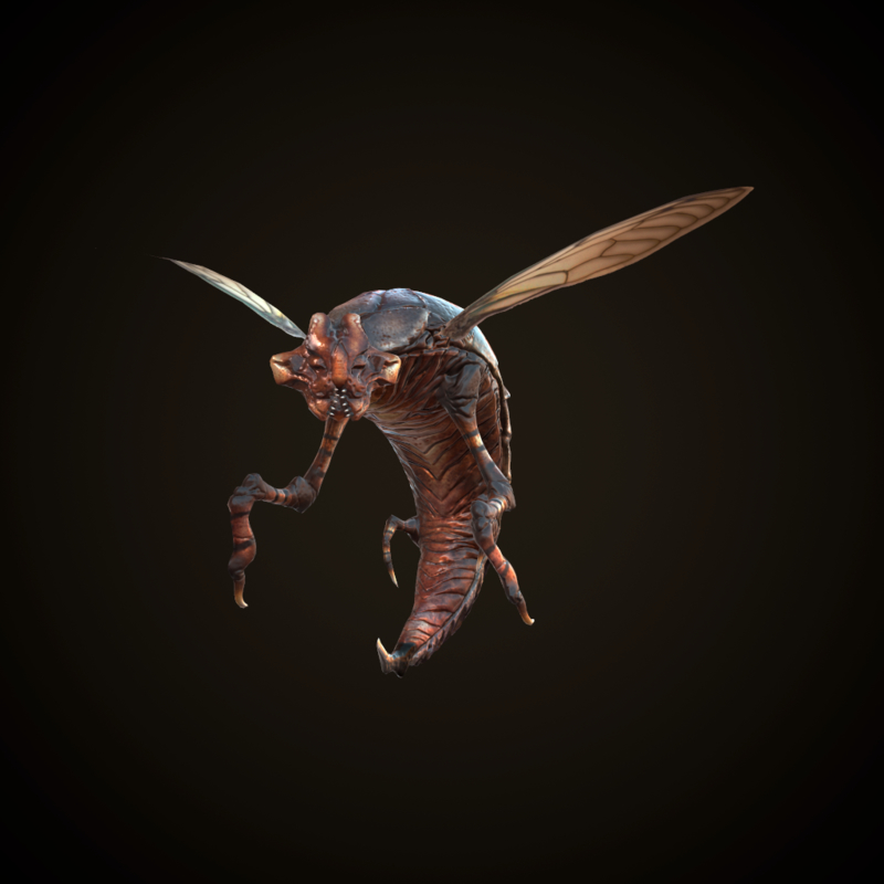3d creature insect