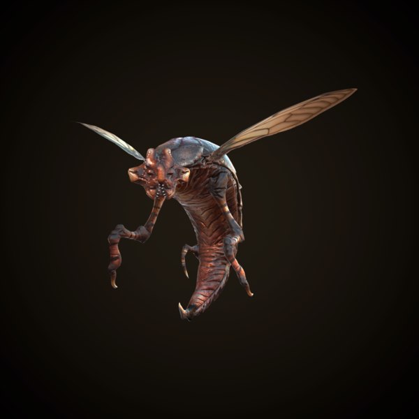 3d creature insect