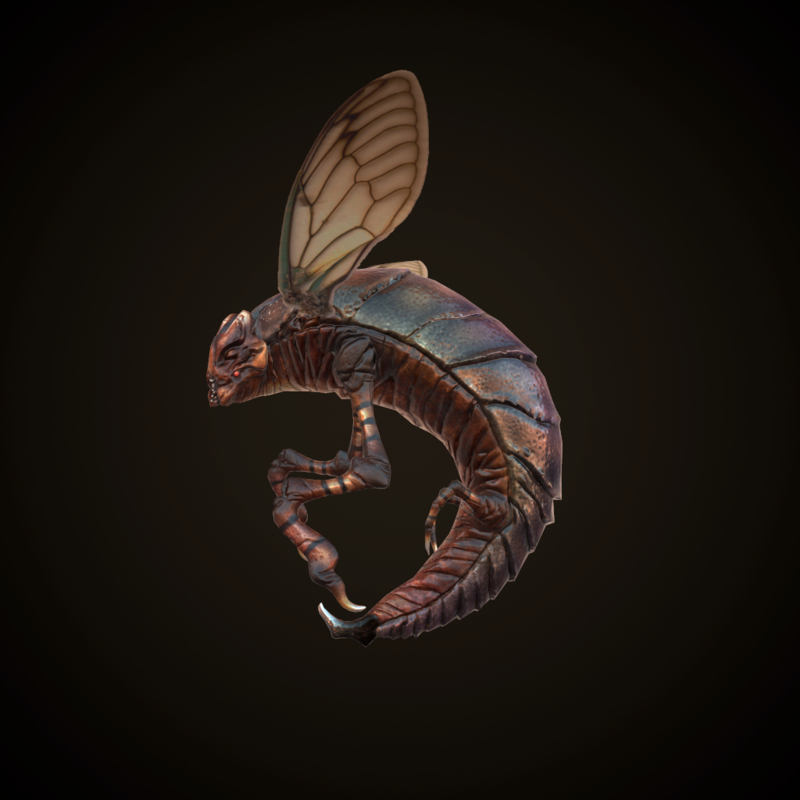 3d creature insect