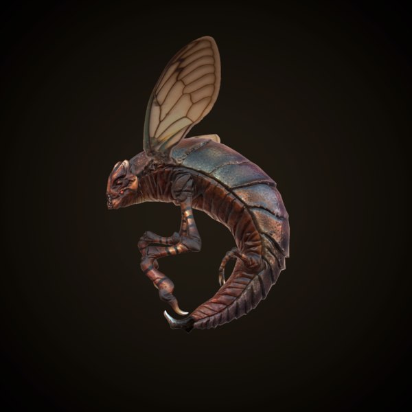 3d creature insect