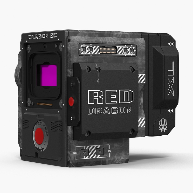 red weapon dragon 6k 3d model