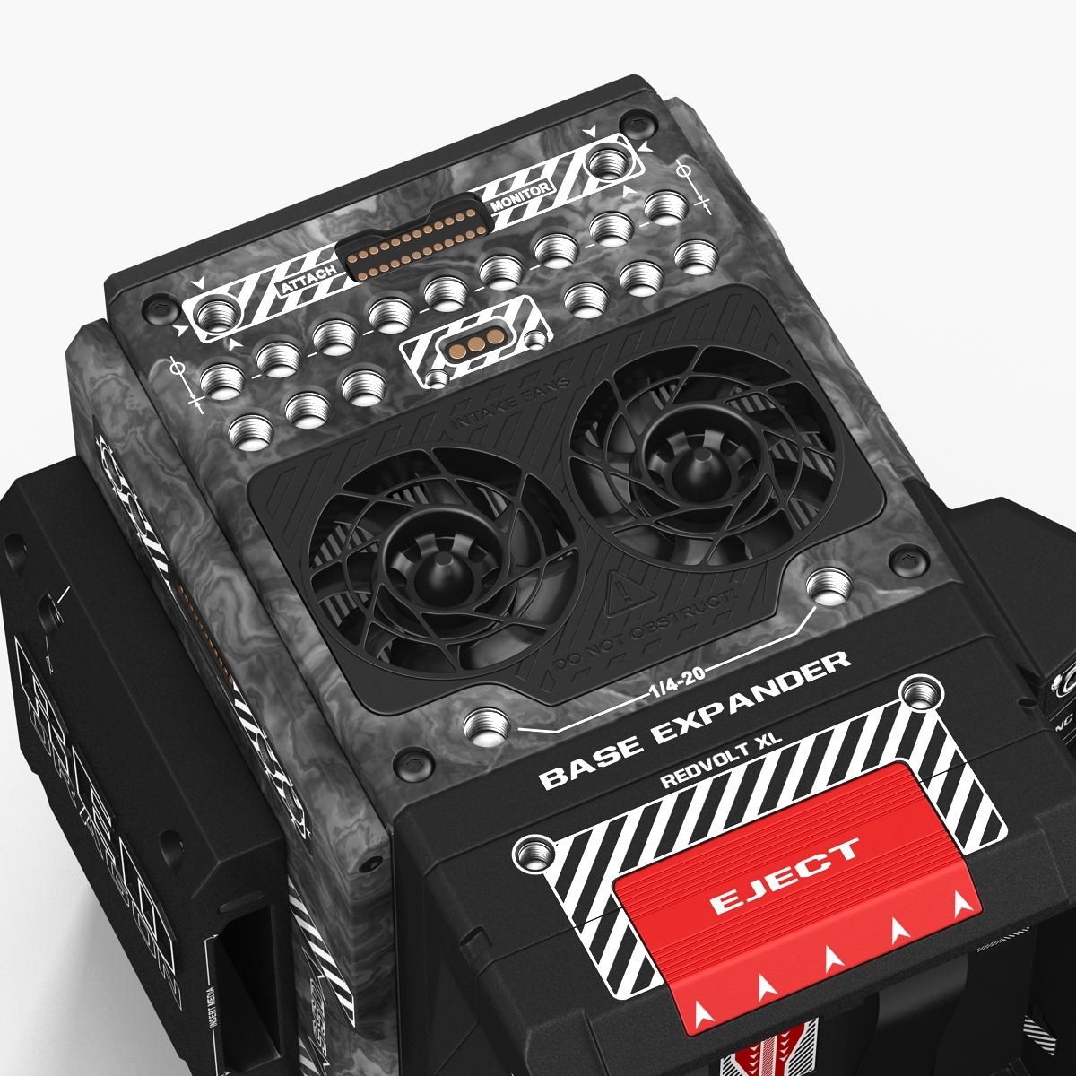 red weapon dragon 6k 3d model