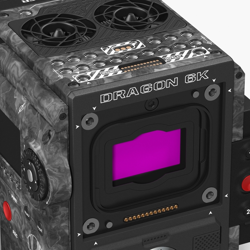 red weapon dragon 6k 3d model