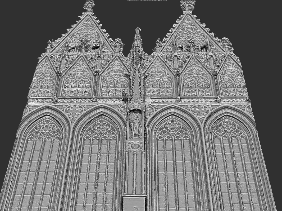 gothic architecture 3d obj