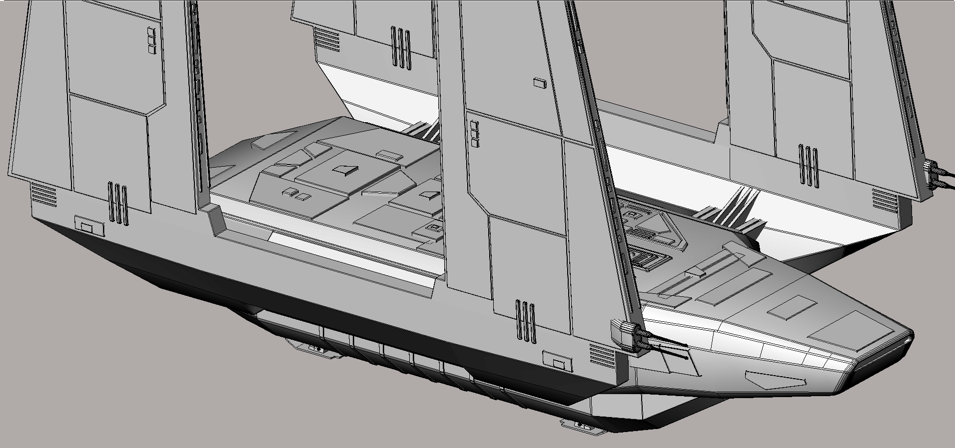 3d imperial cargo shuttle model