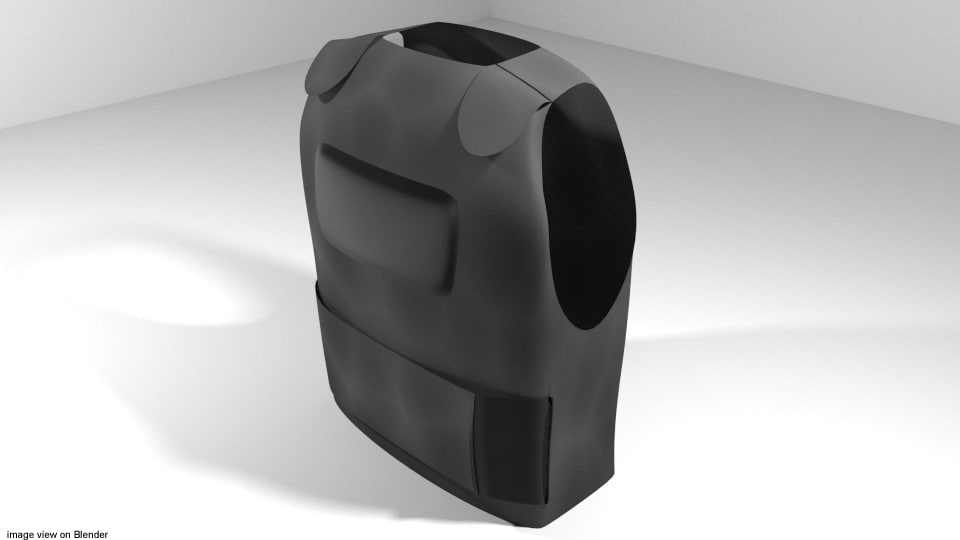 3d model armour vest