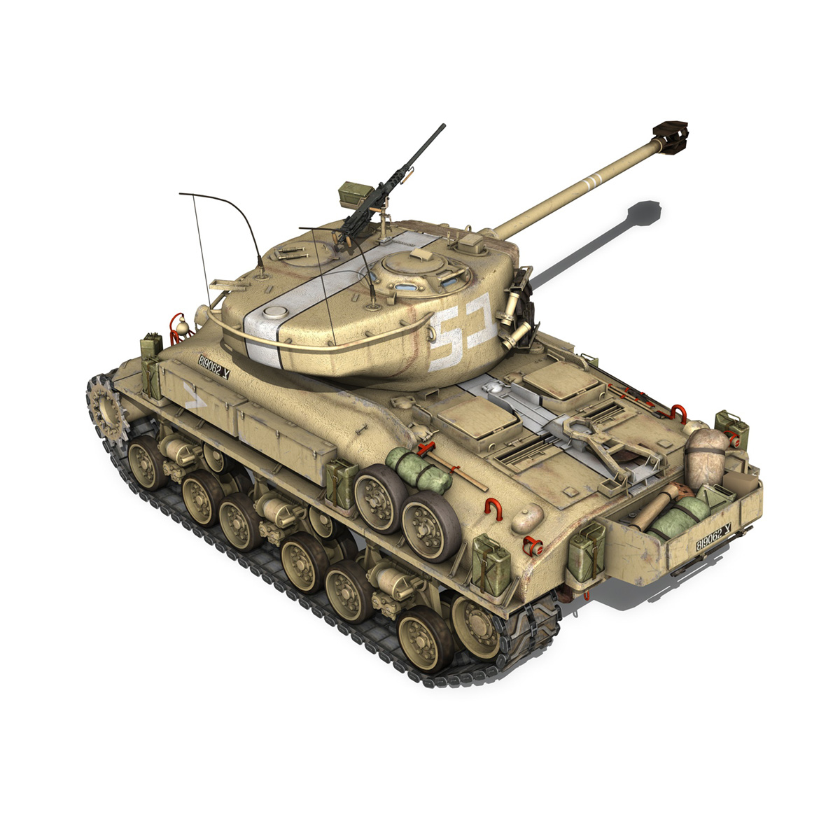 3d m-51 sherman tanks isherman
