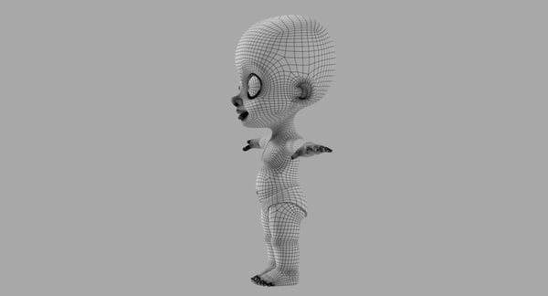 cartoon baby boy sheldon 3d ma