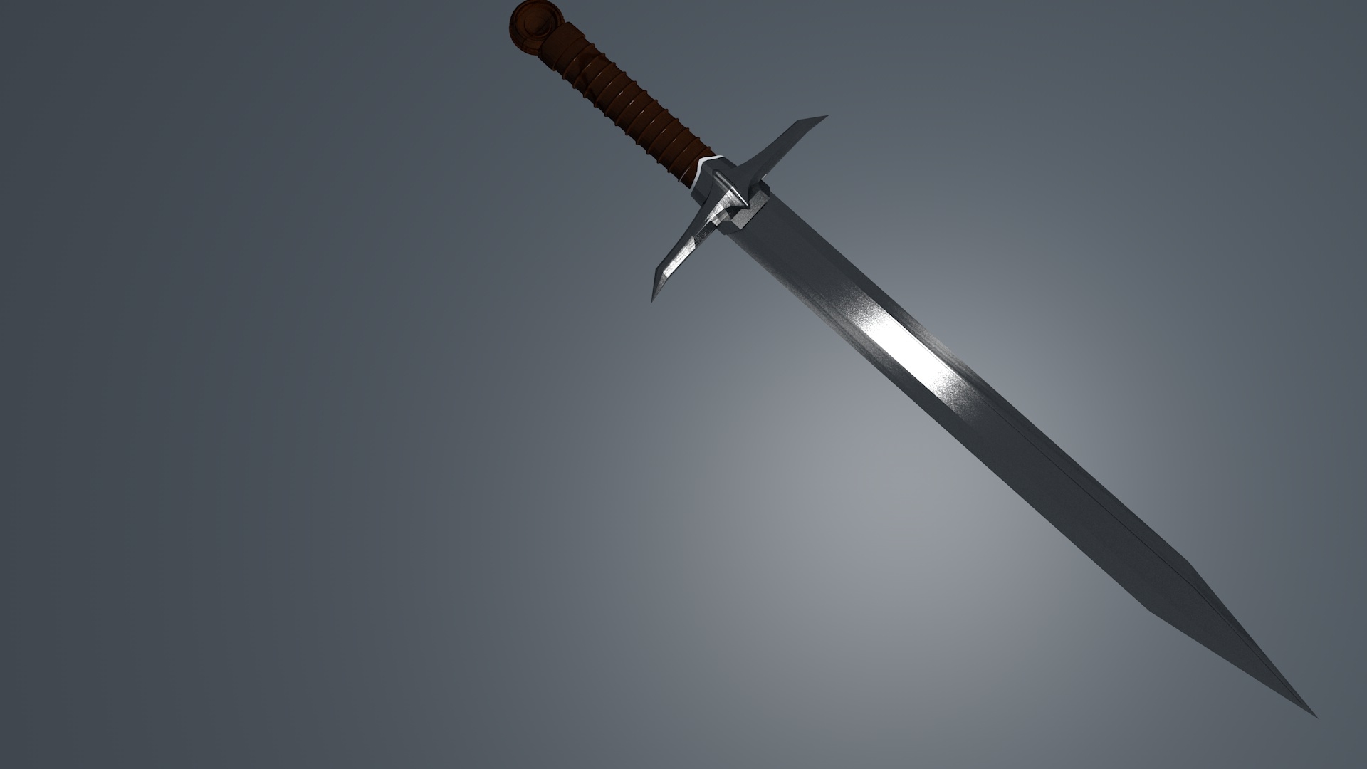 3d model cool sword