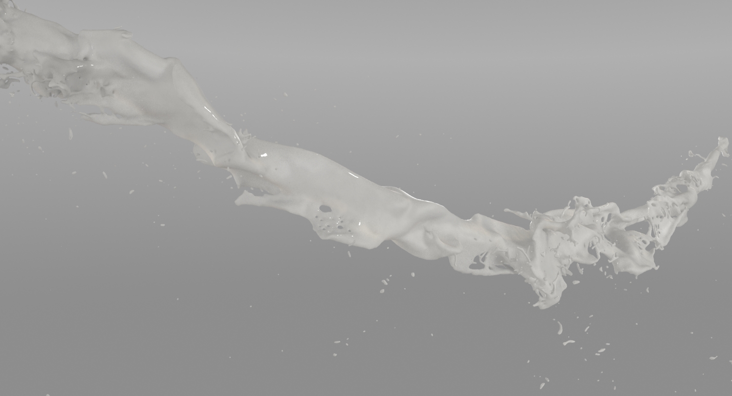 3d liquid flow pack realflow model