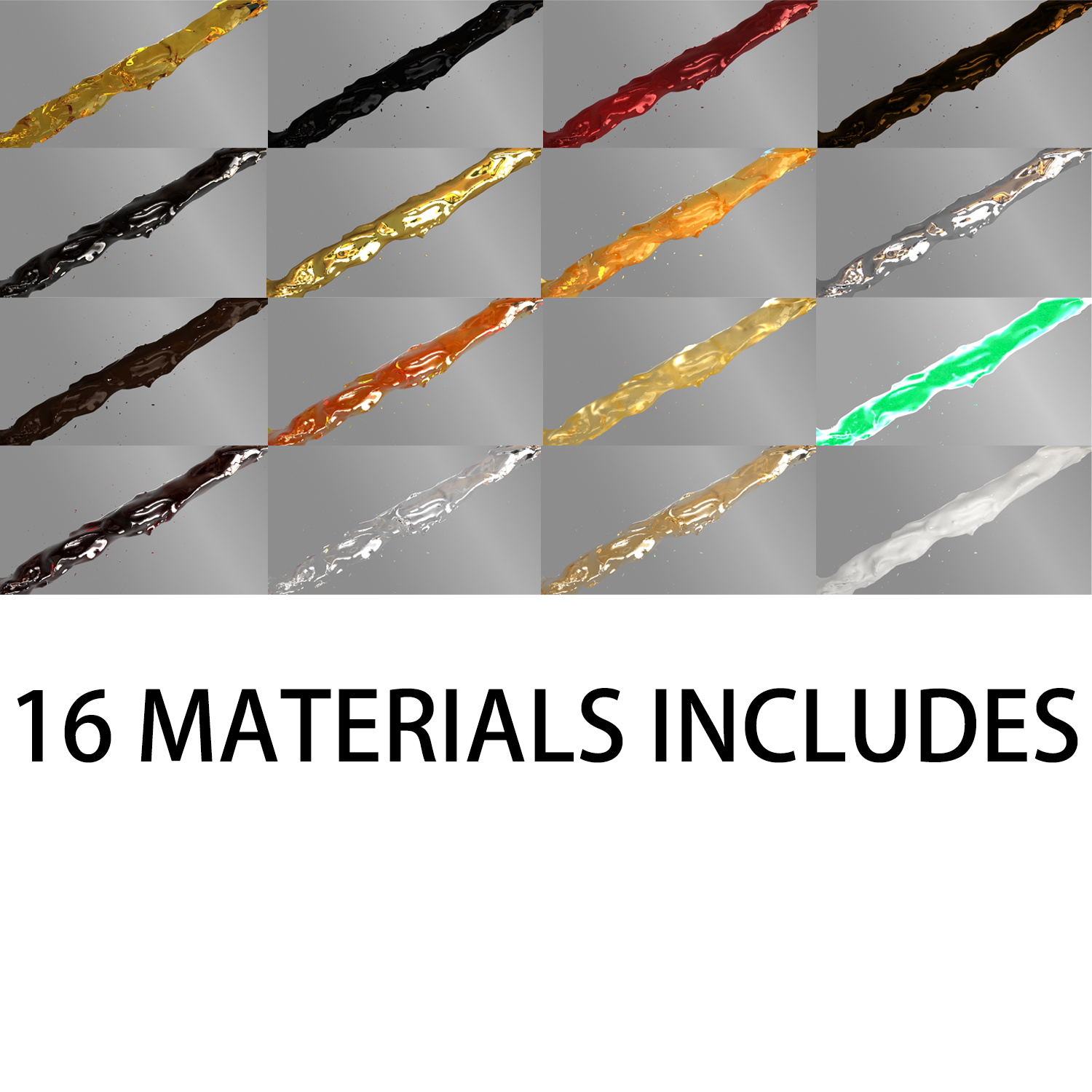 3d liquid flow pack model