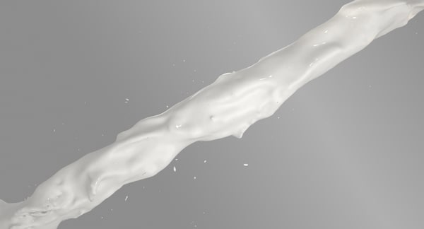 3d flow shaders milk model