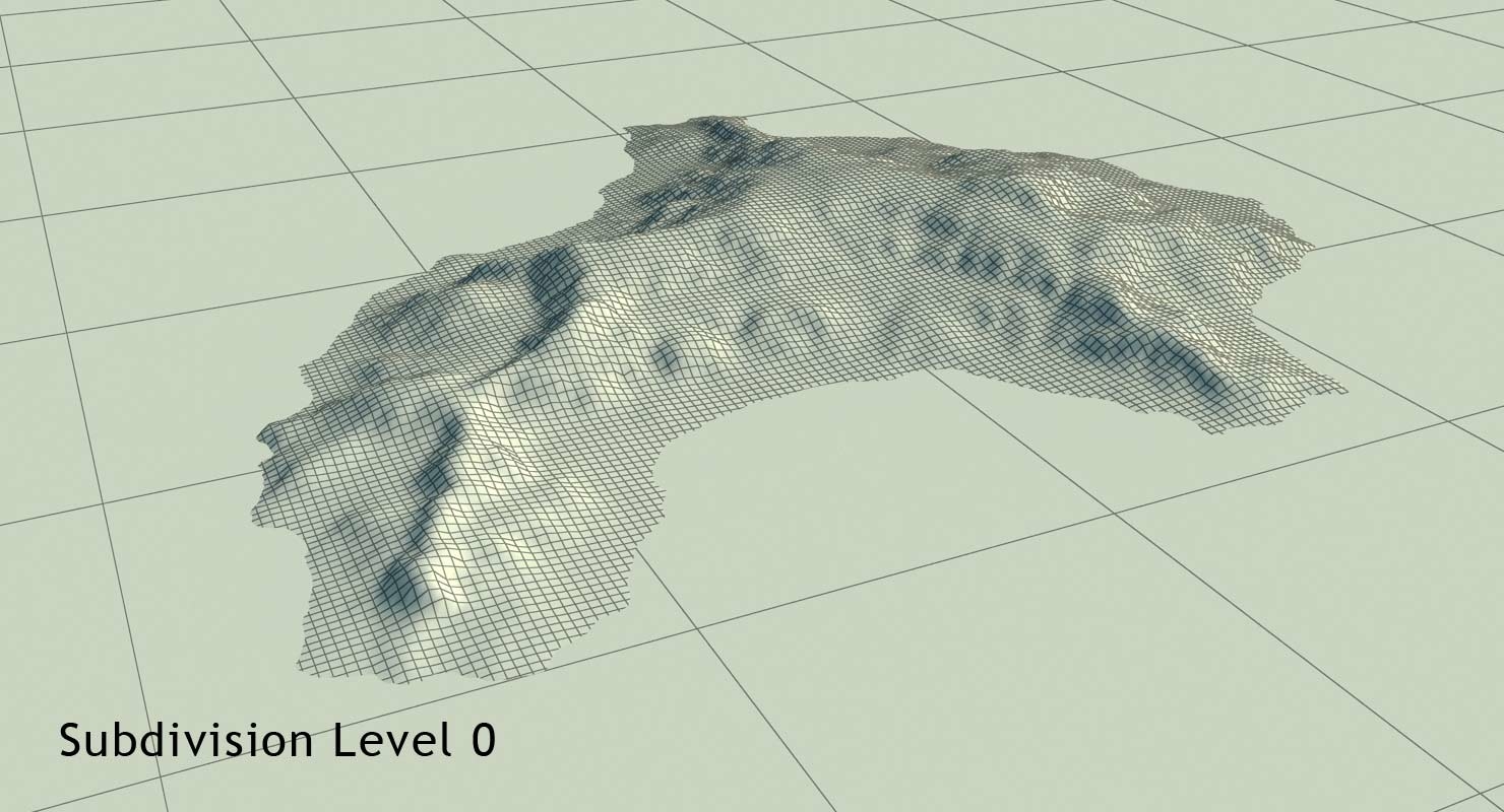 island terrain landscape 3d model