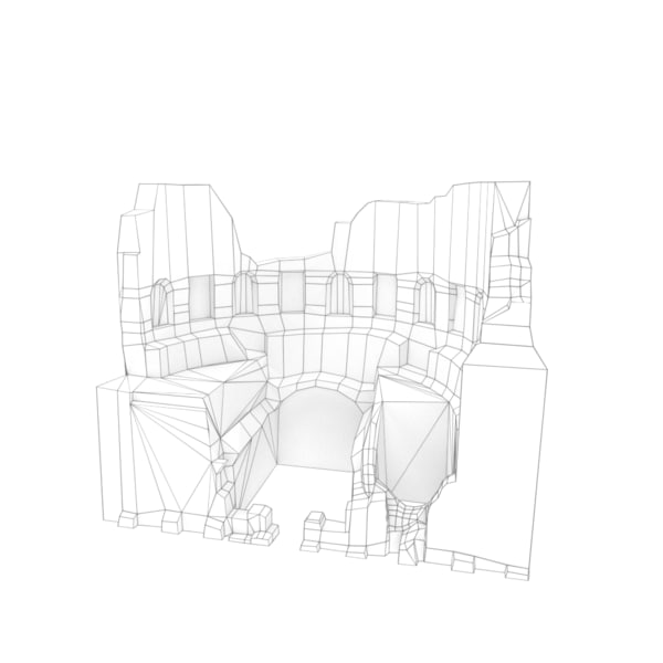 3d model roman building