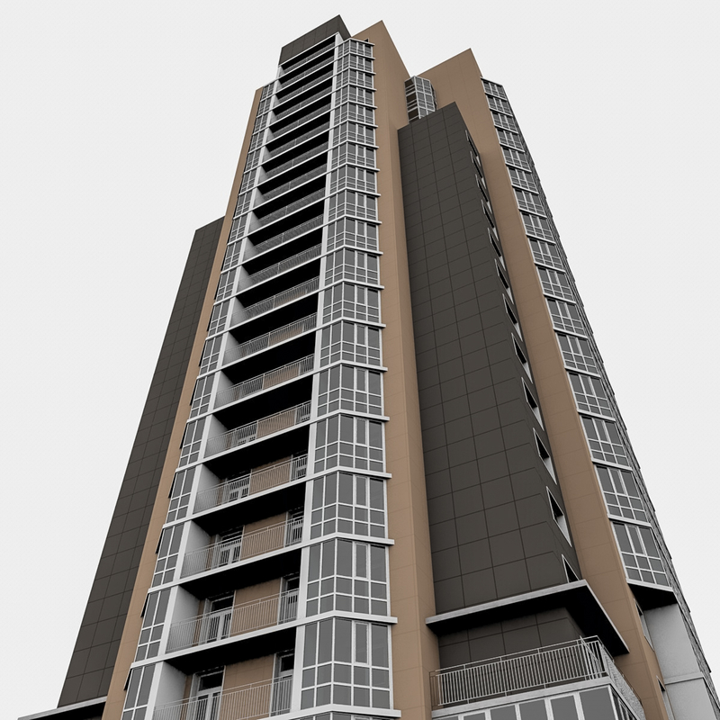 3d 25 storey house