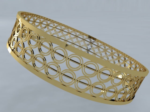 goldenes Armband 3D-Modell - TurboSquid 1103801