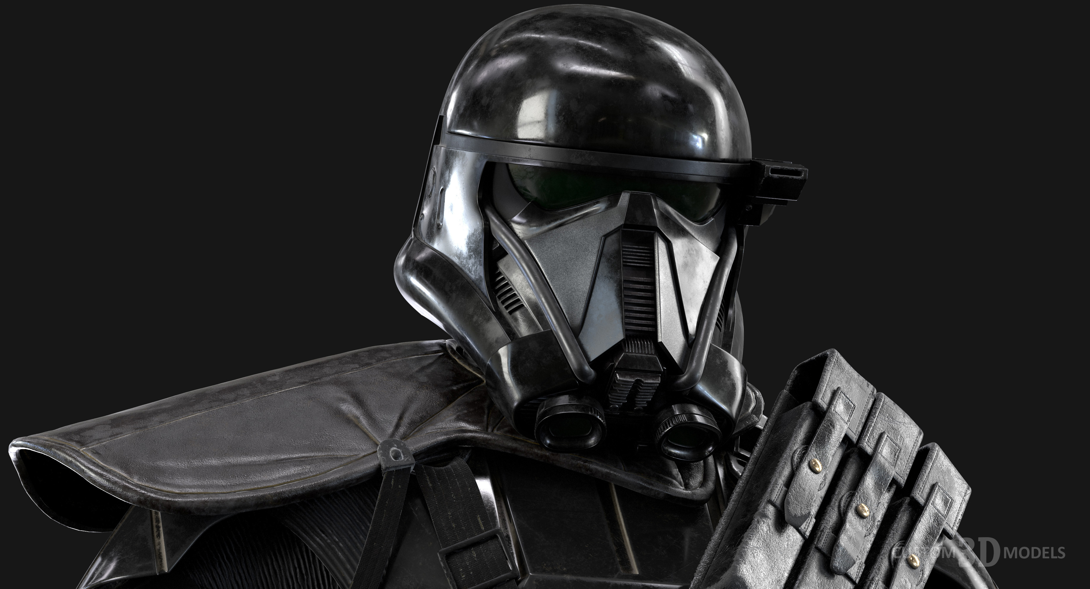 3d model rigged death trooper