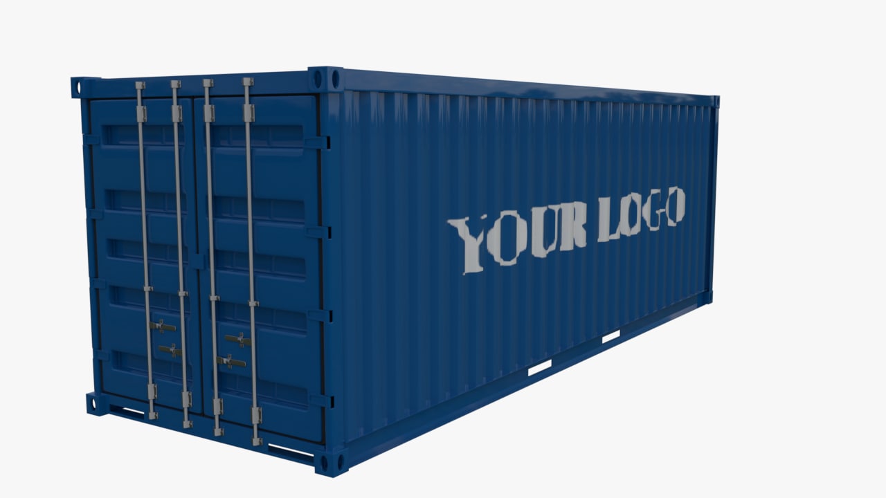 3d model container blender cycles