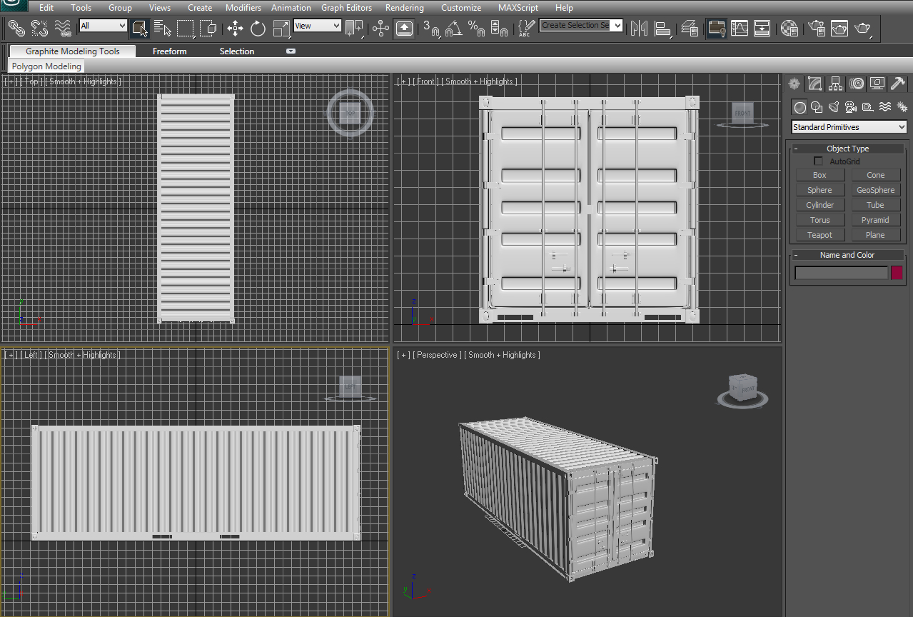 3d model container blender cycles