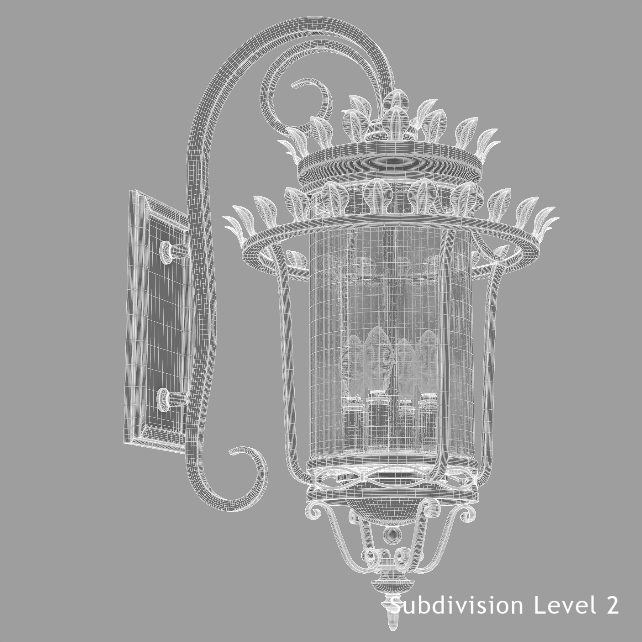 3d Exterior Wall Light