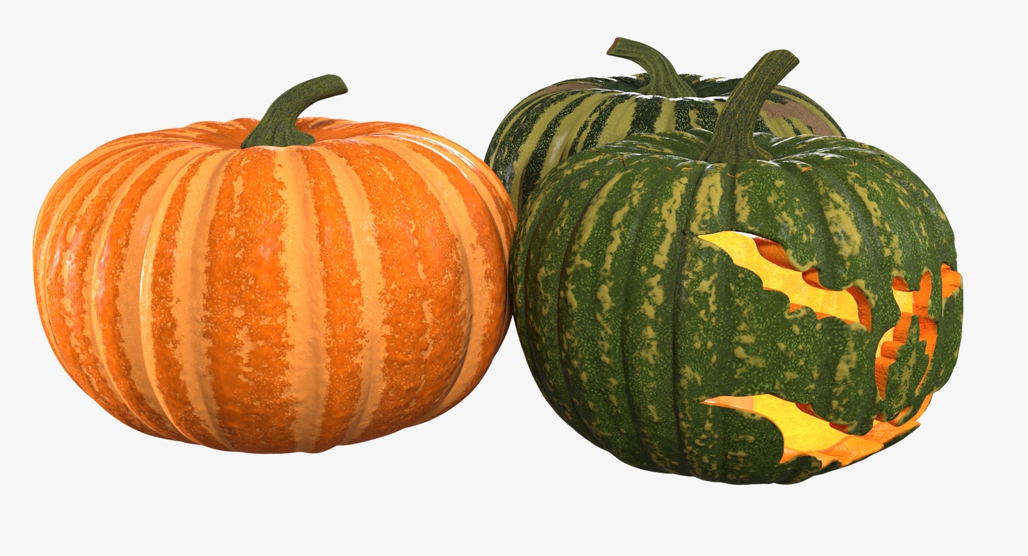 3d model jack-o-lantern halloween pumpkin