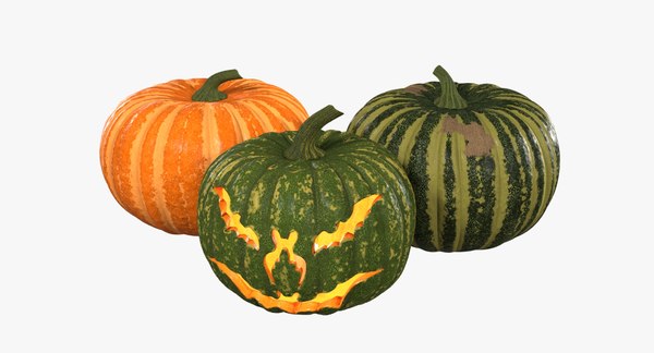 3d model jack-o-lantern halloween pumpkin