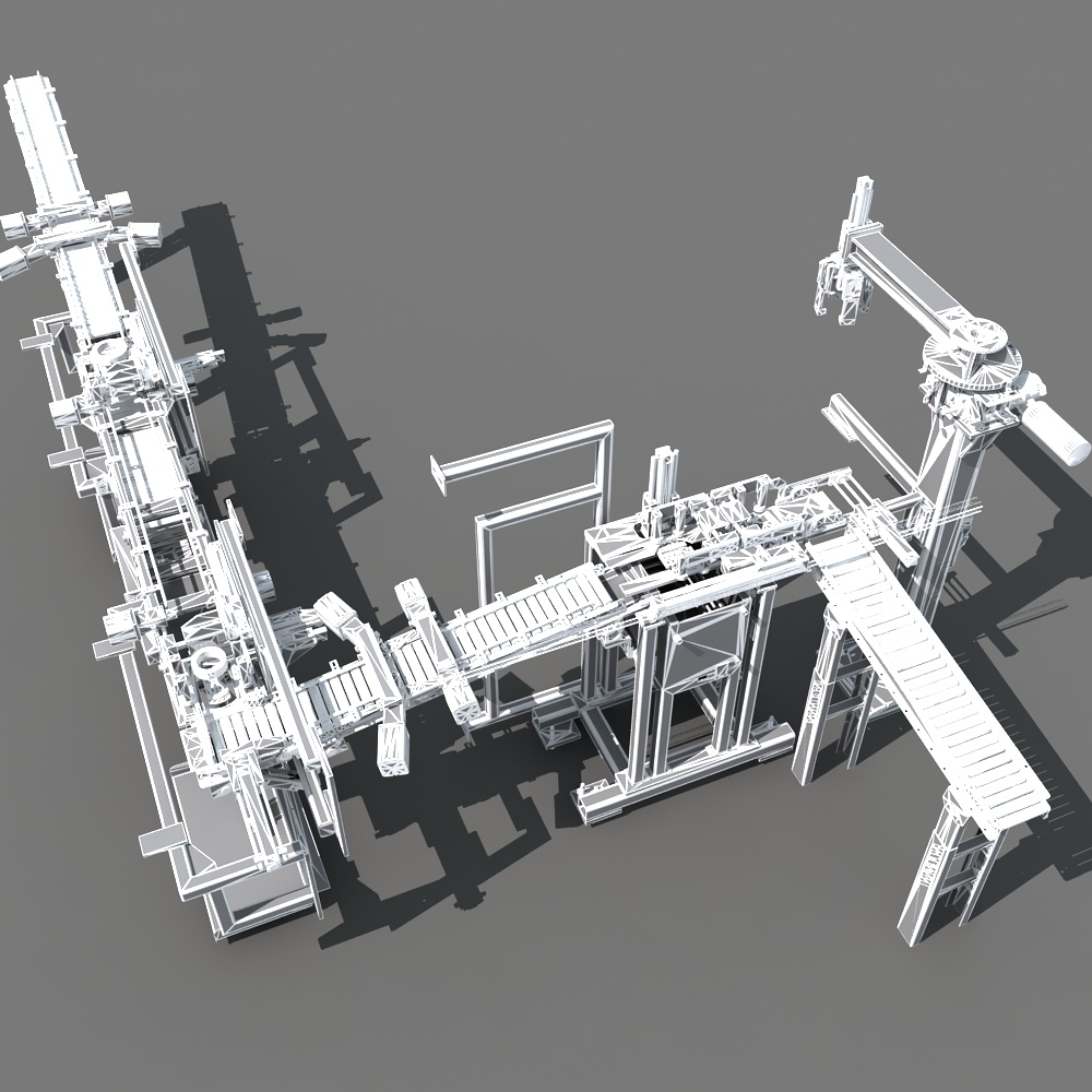 3d max automatic production line