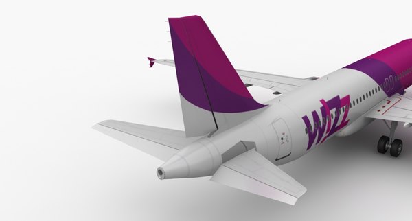 3d airbus a320 wizz air model