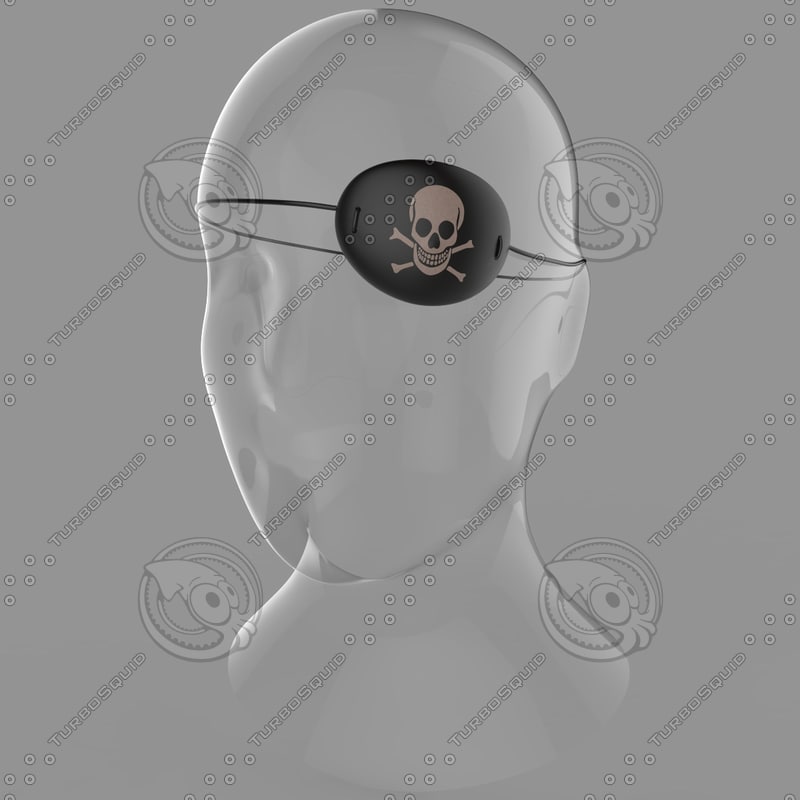 eyepatch head 3d 3ds