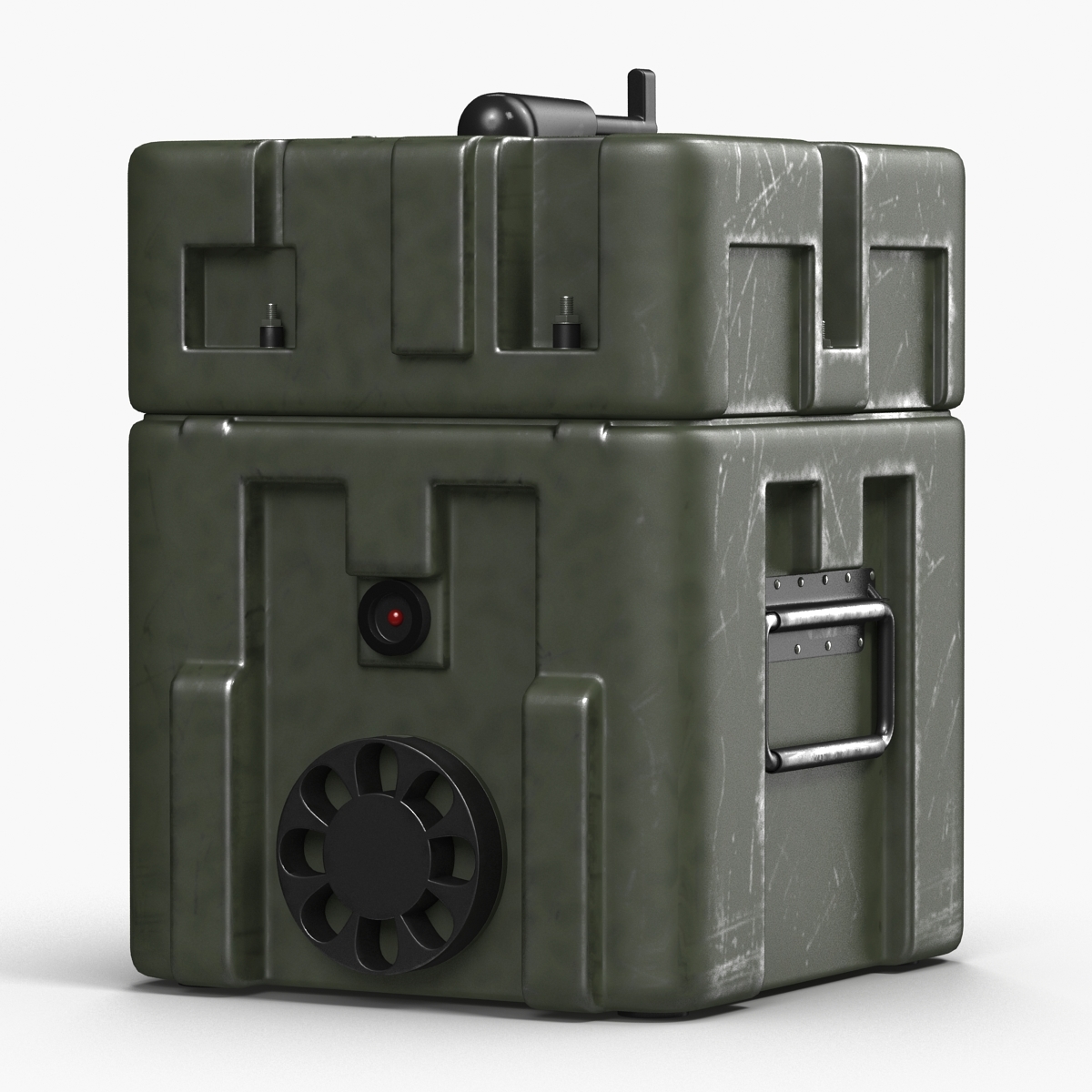 3d model military lithium battery box