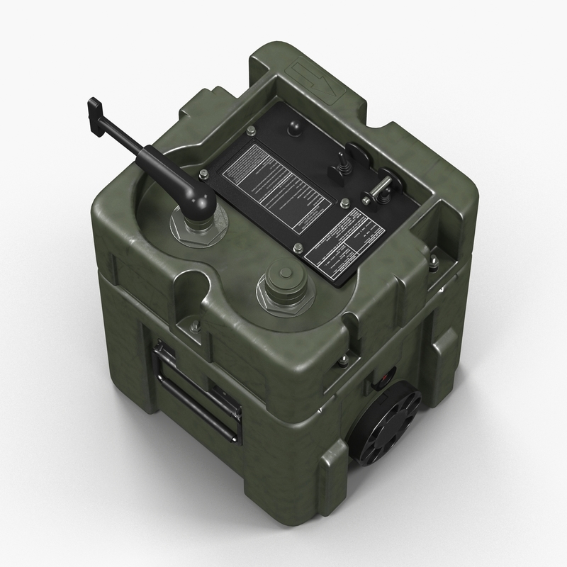 3d model military lithium battery box
