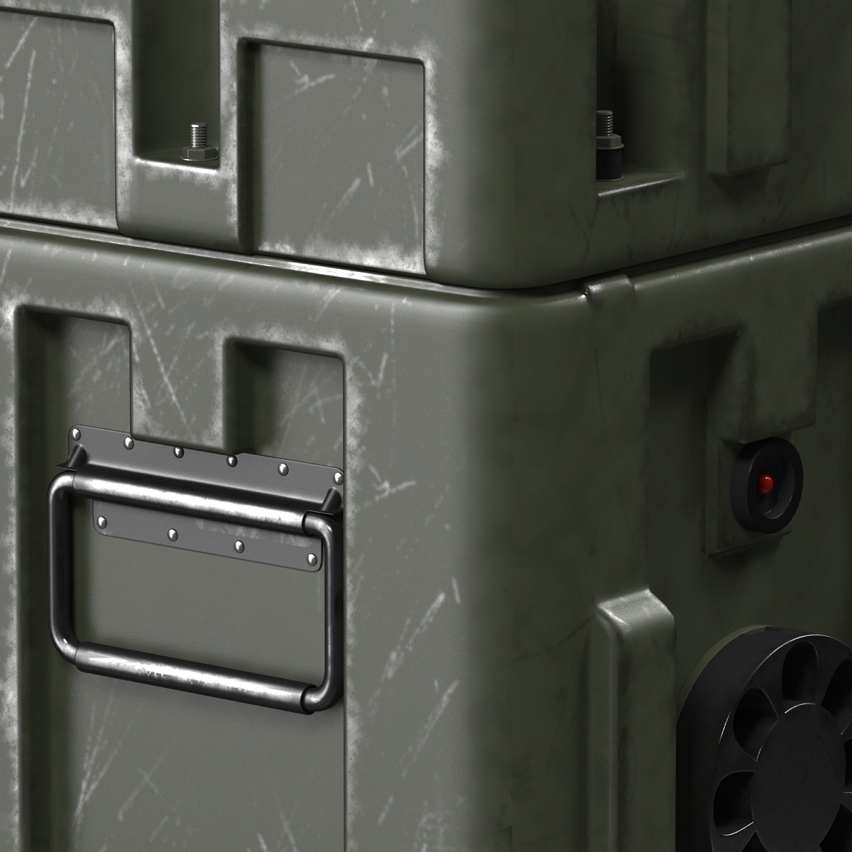 3d model military lithium battery box