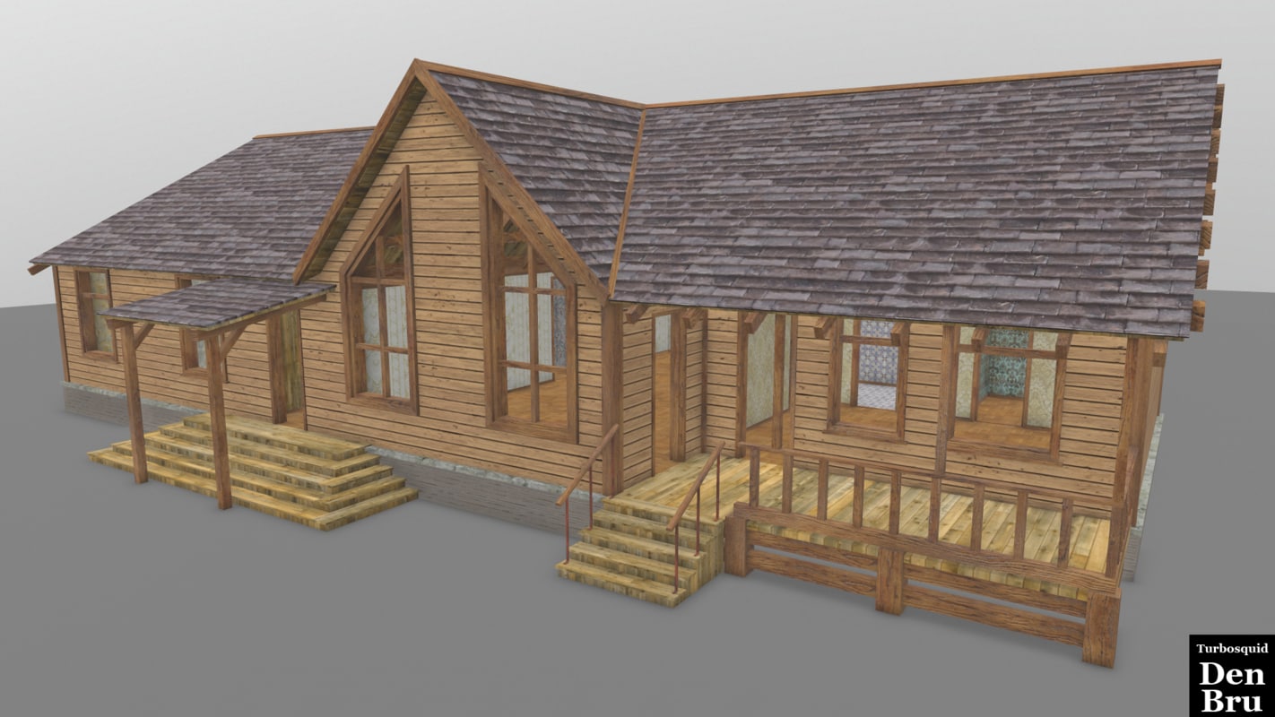 3d model wooden house