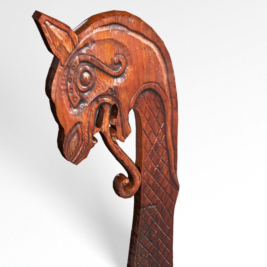 Viking Ship S Dragon Head 3d Model