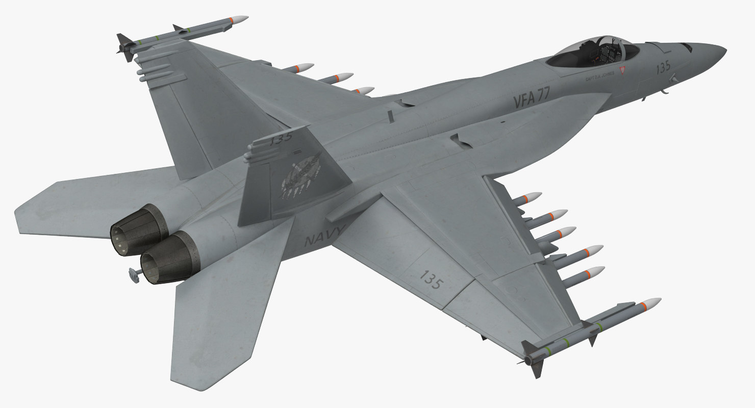 fighter fa 18ef super hornet 3d model