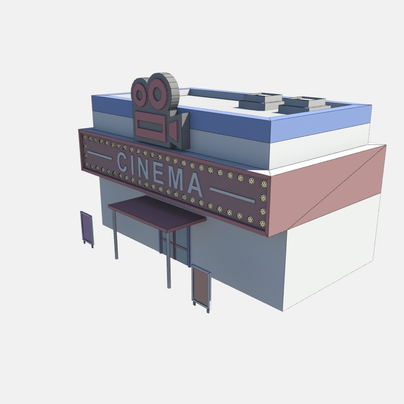 3d build cinema model