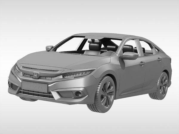 3d model honda car