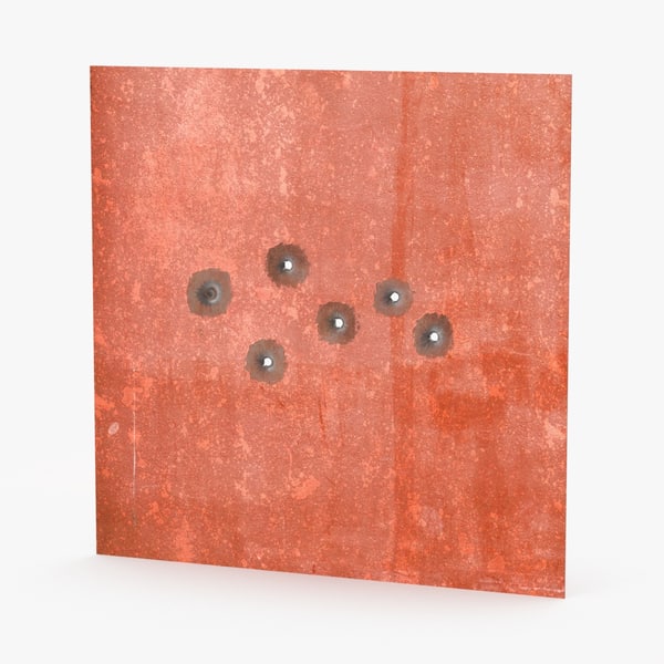 3d structural impact bullet metal