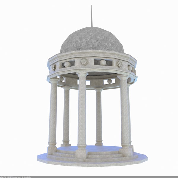3d classic rotunda gazebo